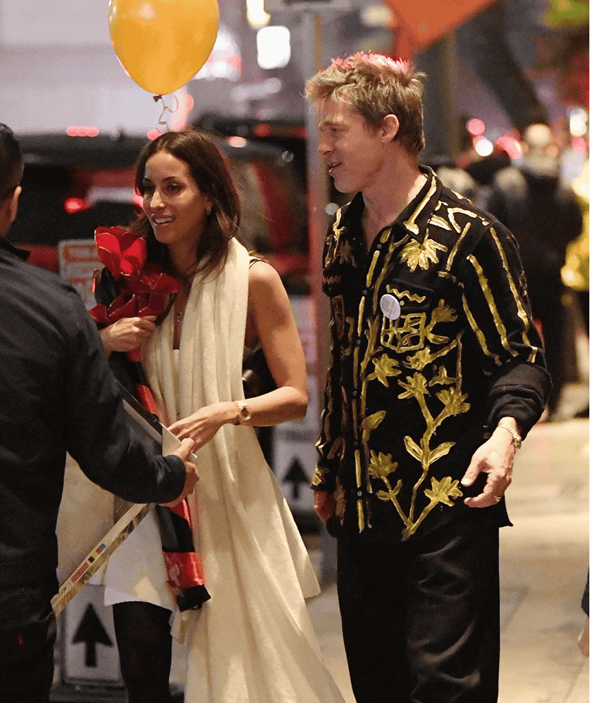 Brad Pitt and Ines de Ramon Make Rare Public Appearance While ...